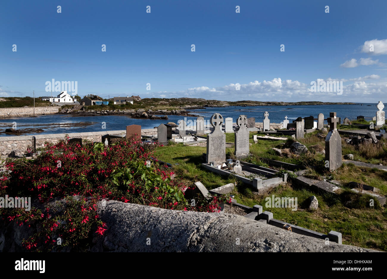 Duigal Burial Ground on Gorumna Island, Looking across to Lettermore ...