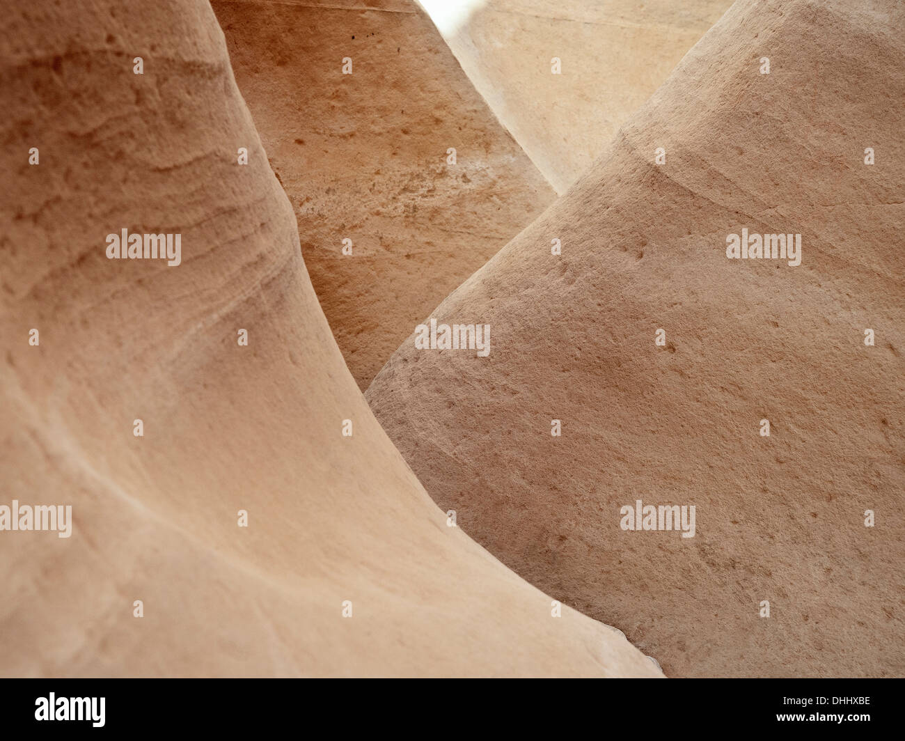 Detail of sandstone formations in canyon to Petra, UNESCO world ...