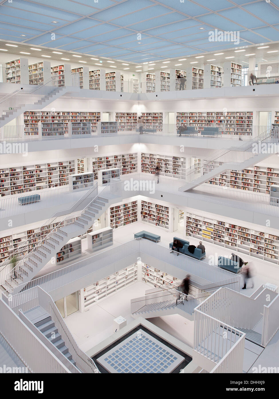 Interior of new library in stuttgart hi-res stock photography and ...
