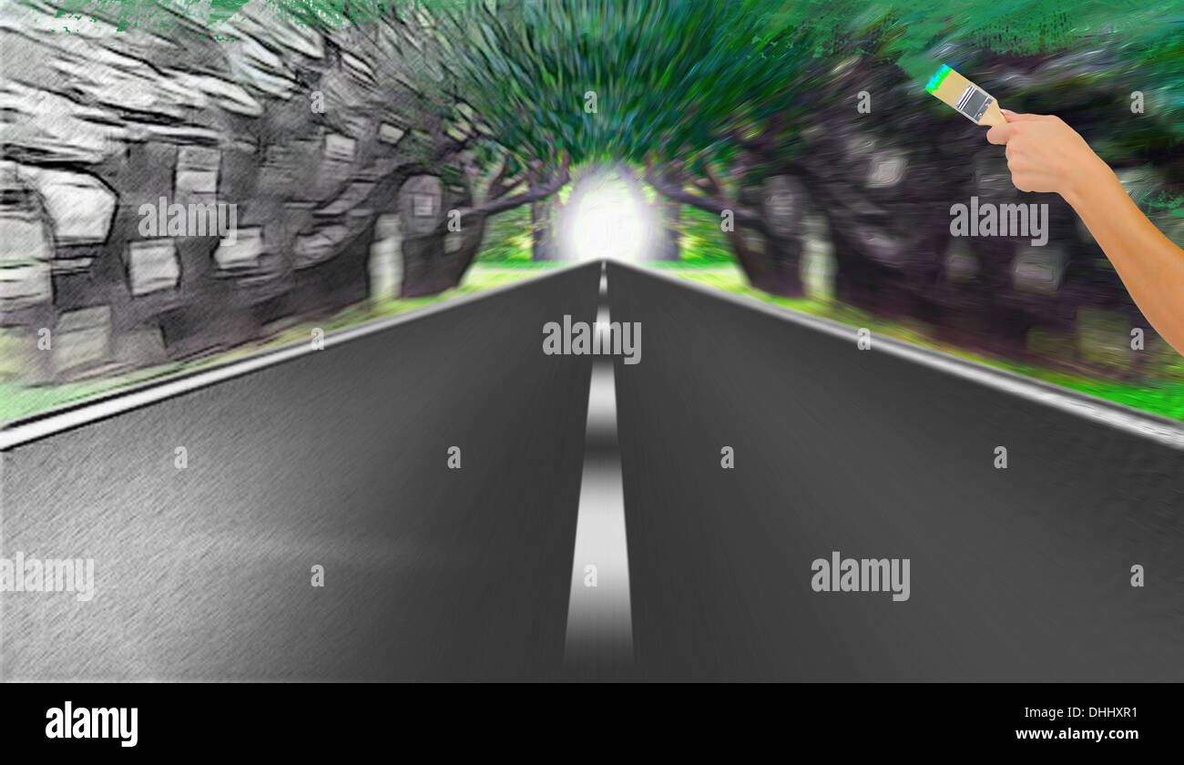 Disappearing car hi-res stock photography and images - Alamy