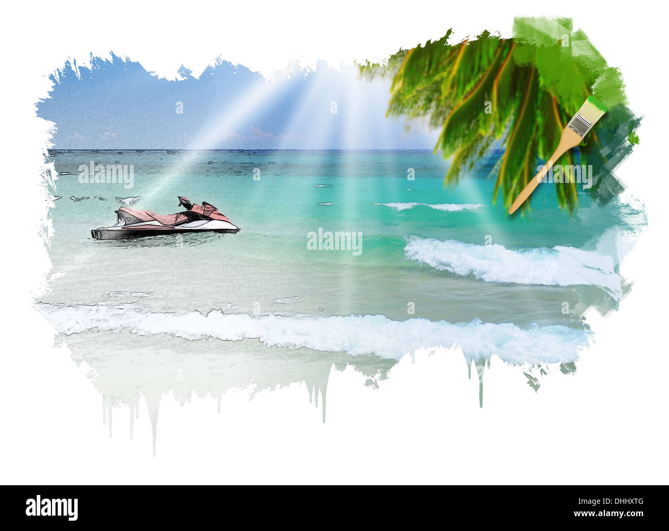 Sunny water sport Cut Out Stock Images & Pictures - Alamy