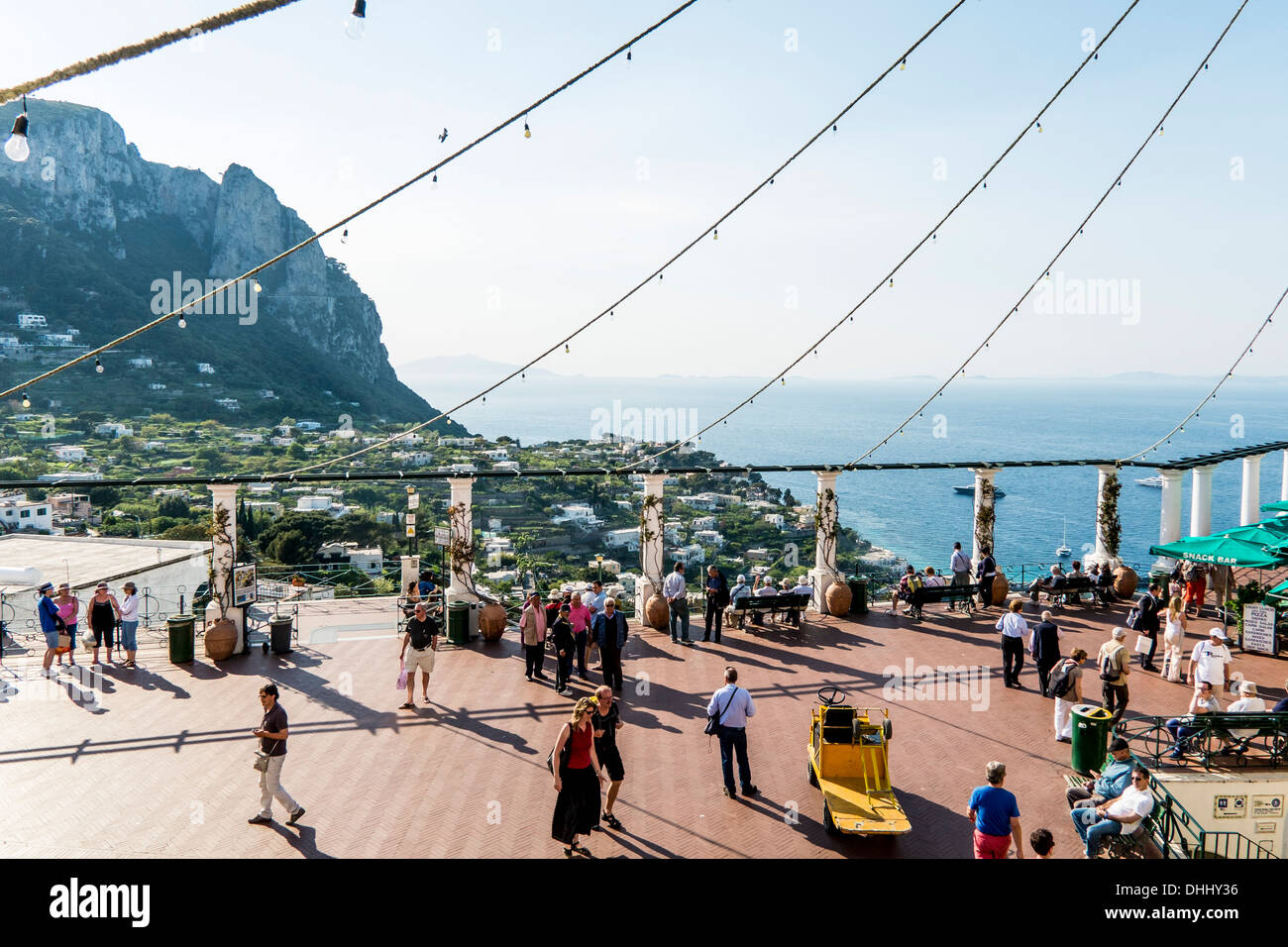 Piazzetta of Capri city, Capri, Campania, Italy Stock Photo - Alamy