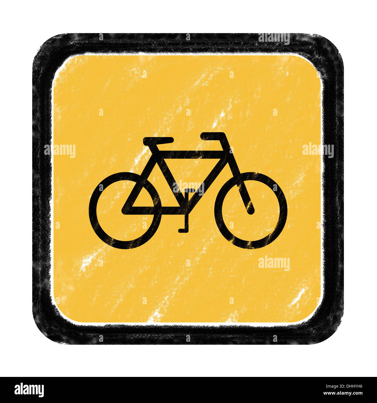 Beware bike sign Cut Out Stock Images & Pictures - Alamy