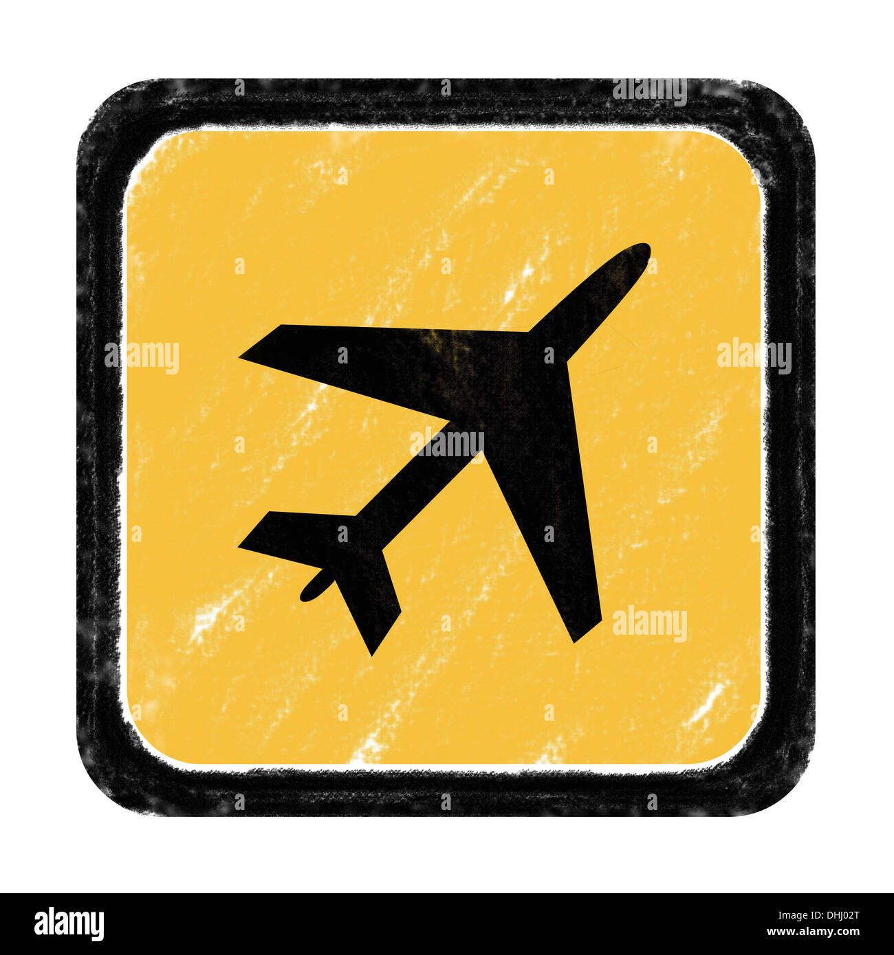 Sign about area for plane Stock Photo - Alamy