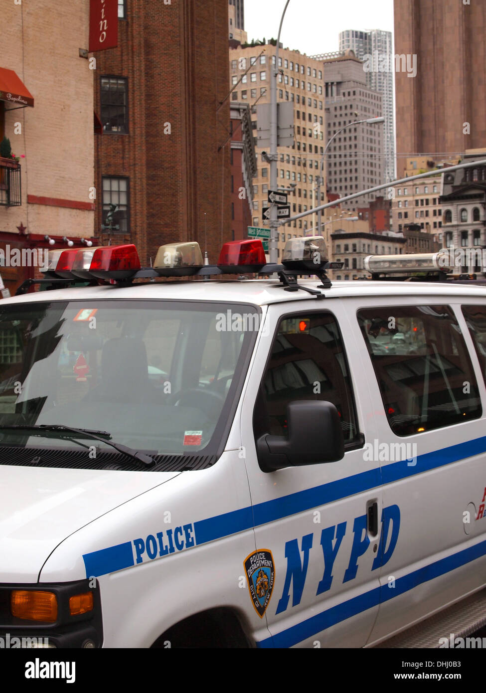 NYPD New York Police Department van in Manhattan, New York, USA Stock ...