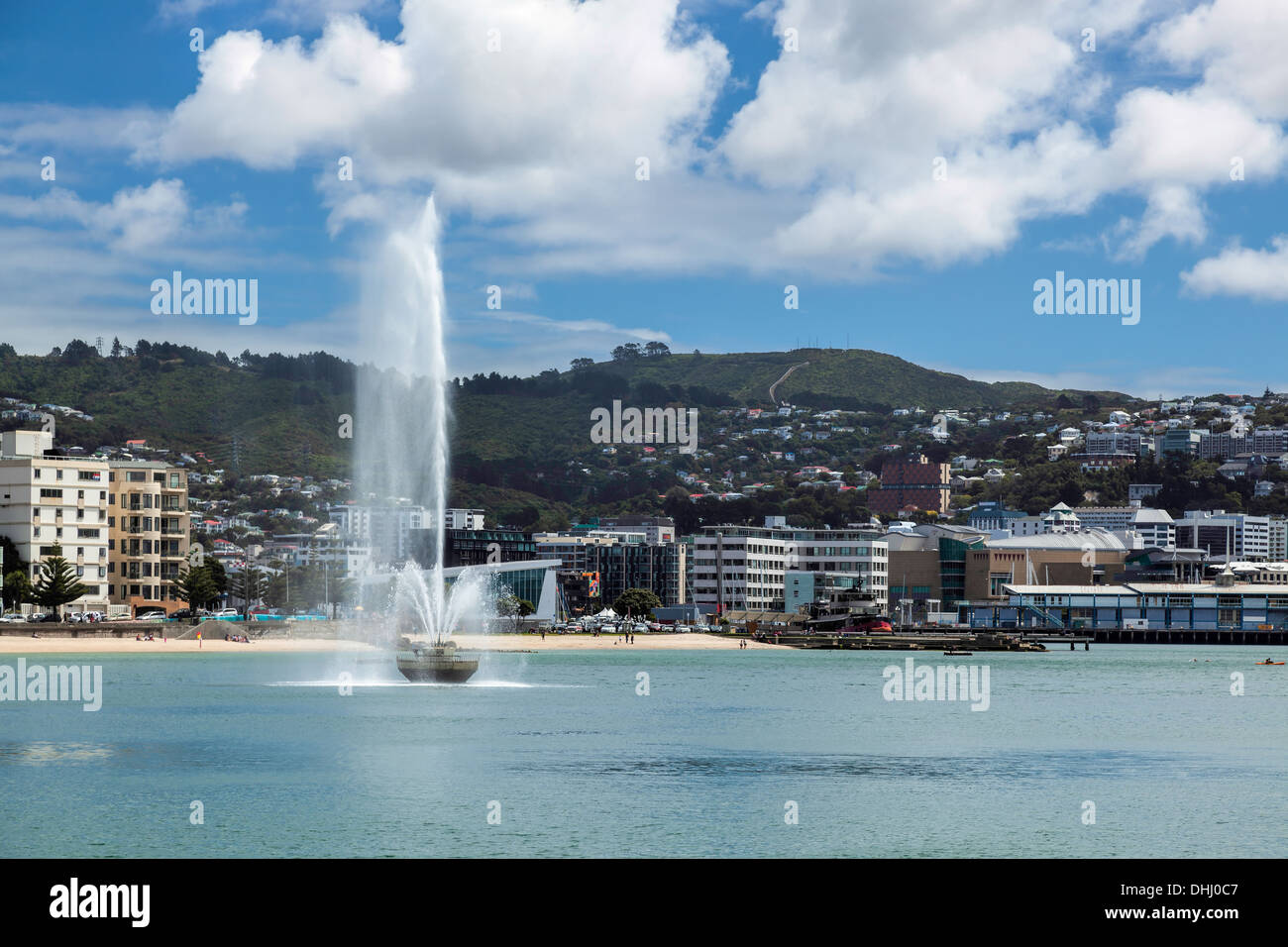 Harbour Harbor Fountain Wellington High Resolution Stock Photography ...