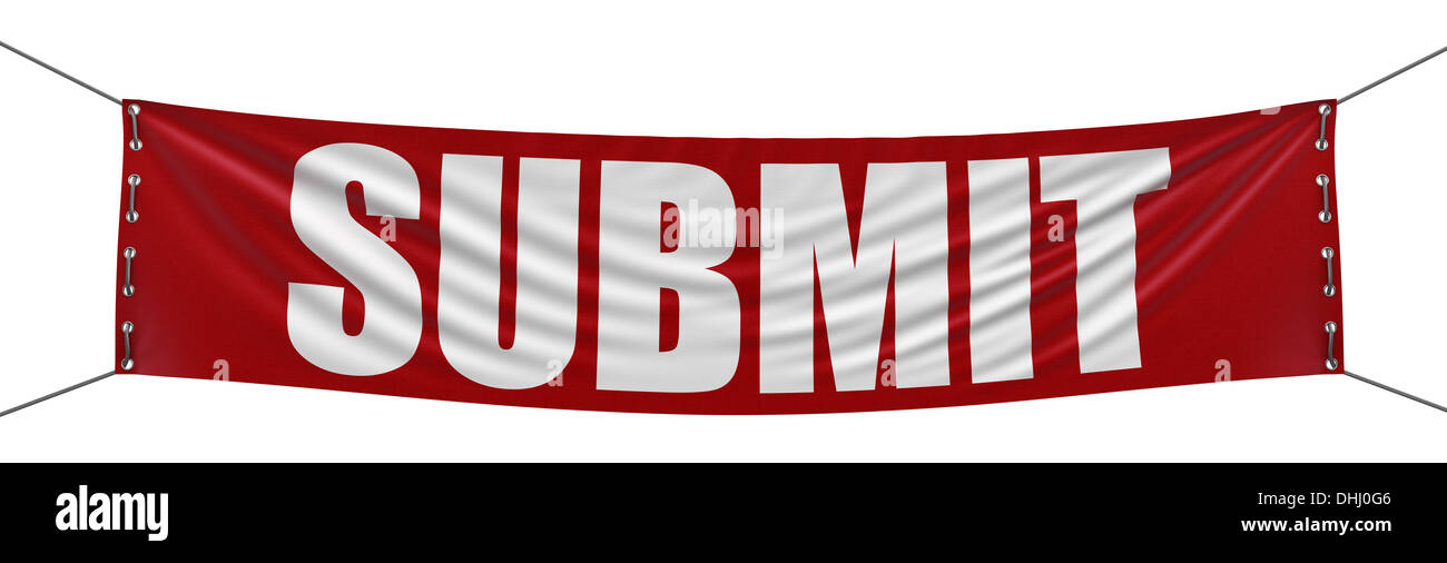 submit Banner (clipping path included Stock Photo - Alamy