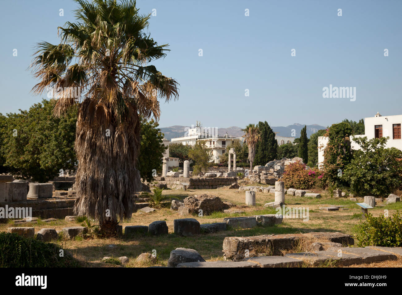 The Ancient Agora of Kos, The island of Kos, Greece Stock Photo - Alamy