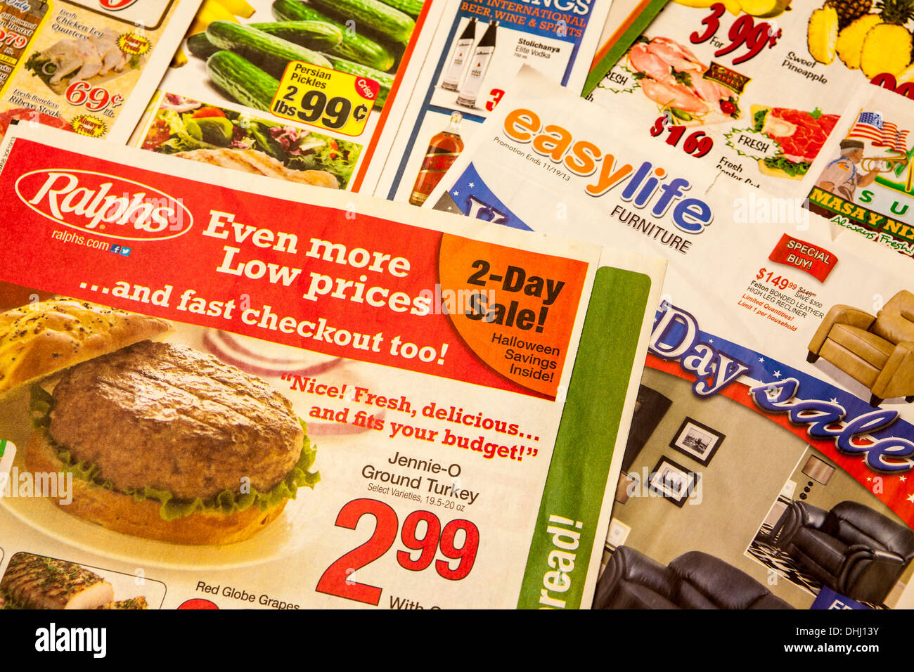 Los Angeles California grocery store advertisements that arrive through ...