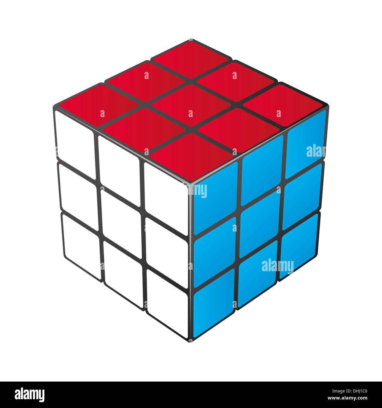 Fun game cube vector abstract background Stock Photo - Alamy