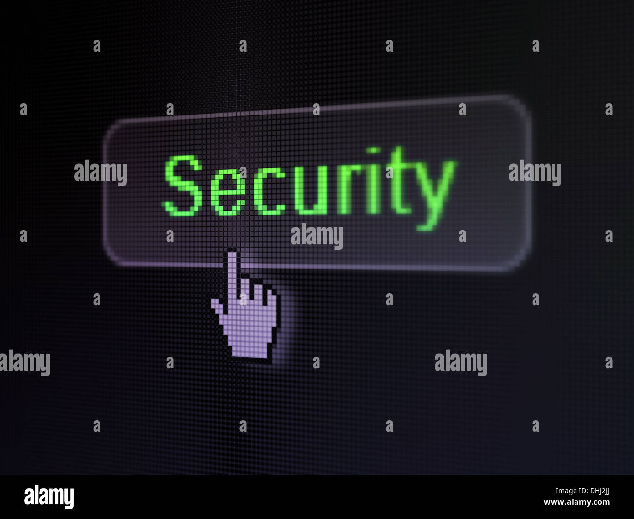 Safety concept: Security on digital button background Stock Photo - Alamy