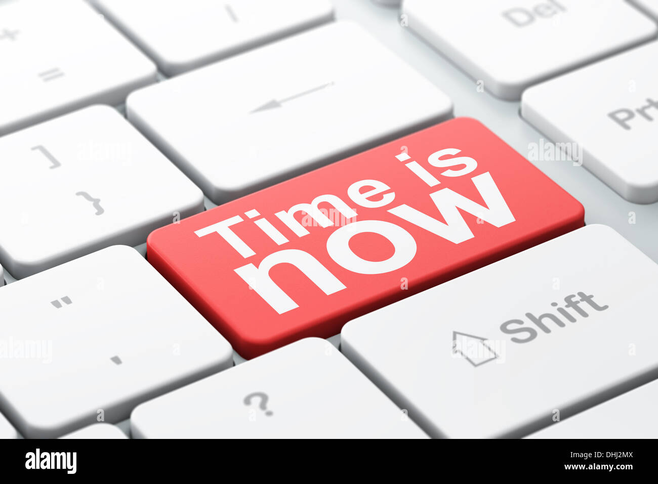 Time concept: Time is Now on computer keyboard background Stock Photo ...