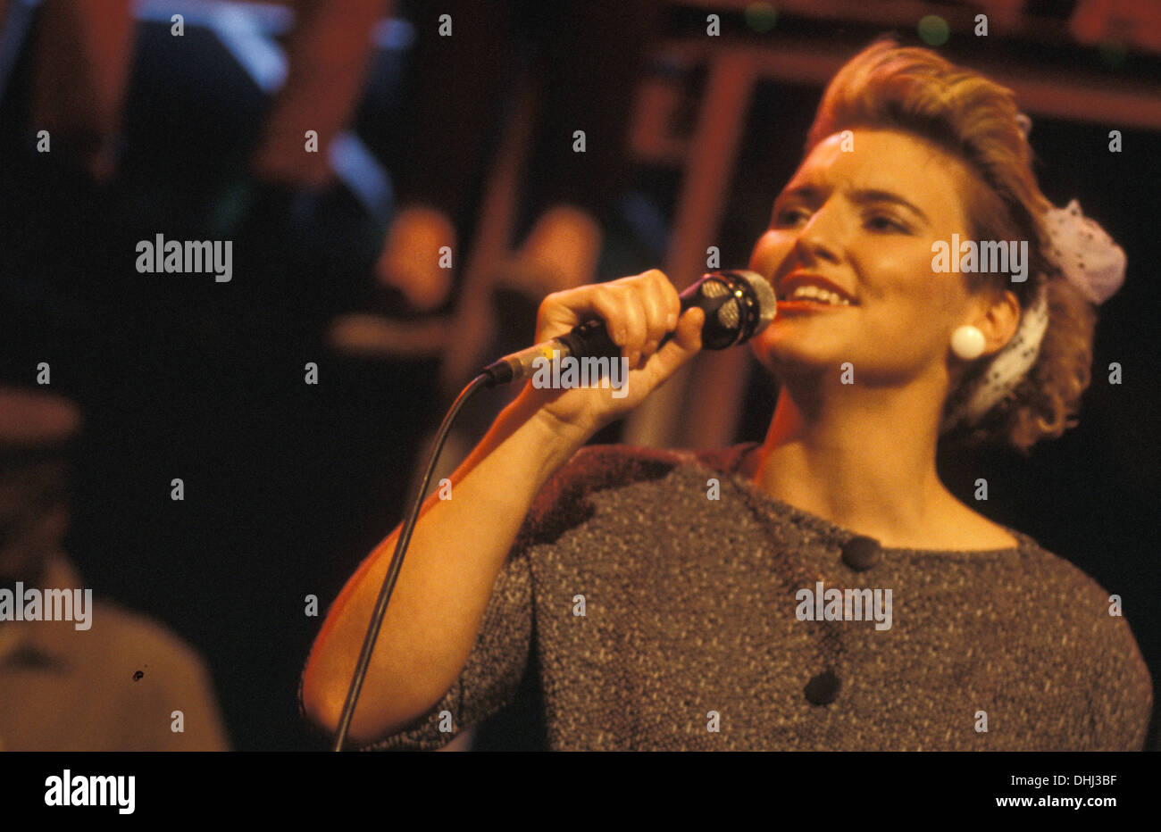 CARMEL UK rock group about 1984 fronted by Carmel McCourt Stock Photo ...