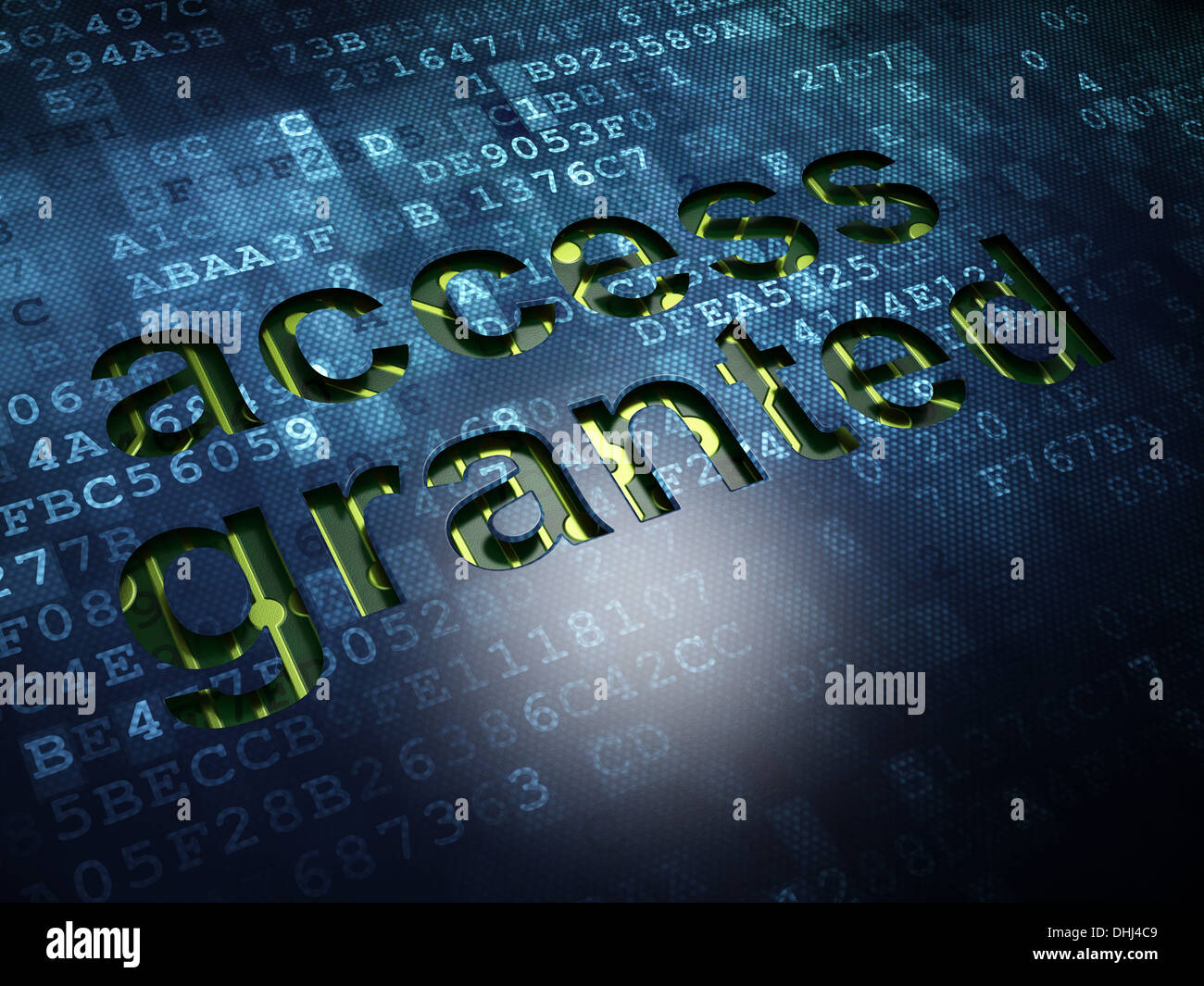Safety concept: Access Granted on digital screen background Stock Photo ...
