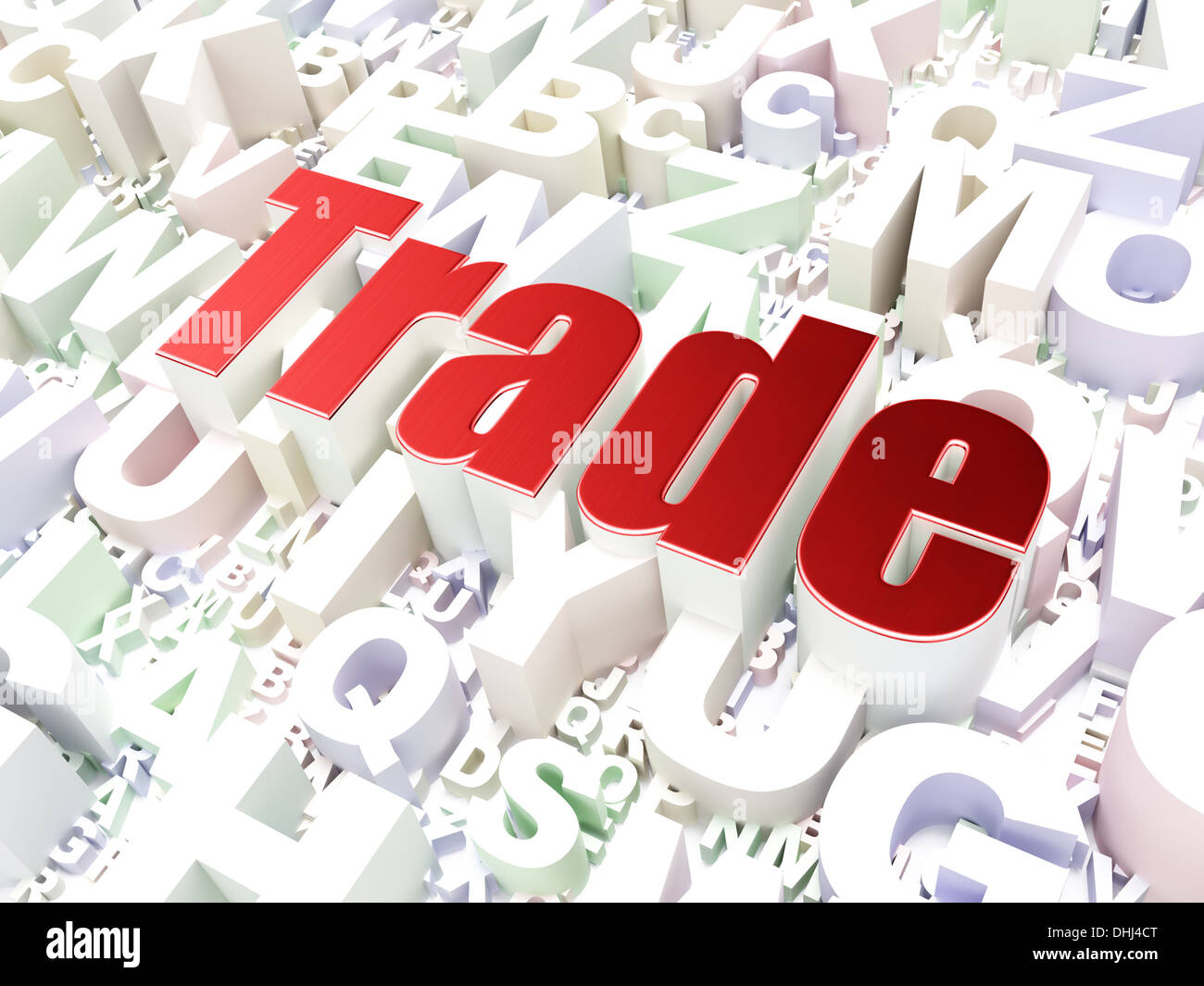 Business concept: Trade on alphabet background Stock Photo - Alamy