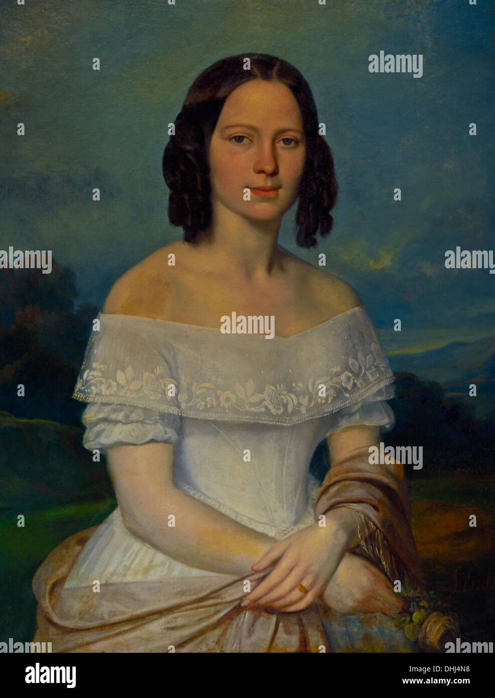 Portrait of Sarah Losh (detail). Church of Saint Mary. Wreay, Cumbria ...