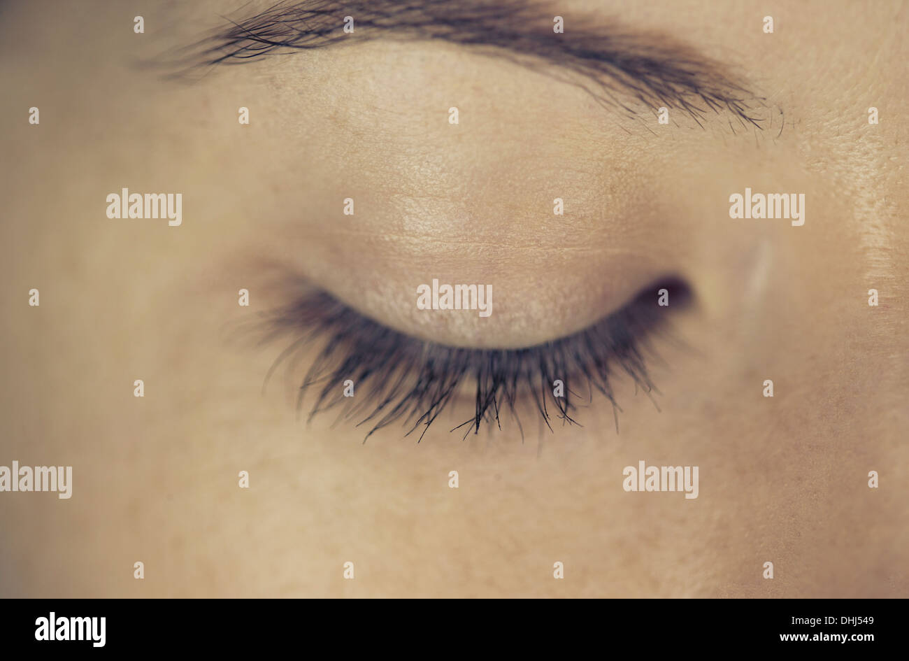 Closeup cropped womans face hi-res stock photography and images - Alamy