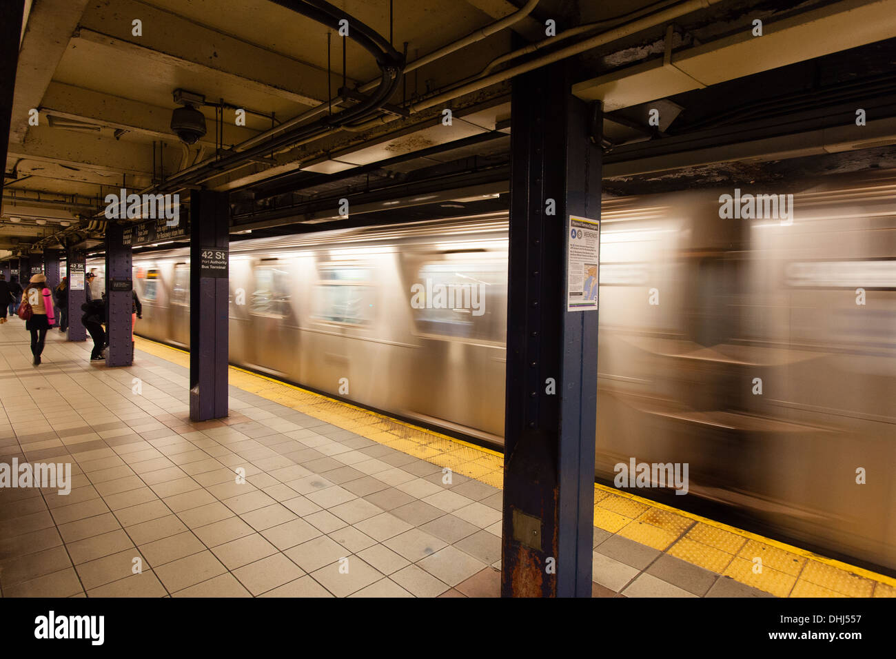 Subway Metro Train, Manhattan, New York City, United States of America ...