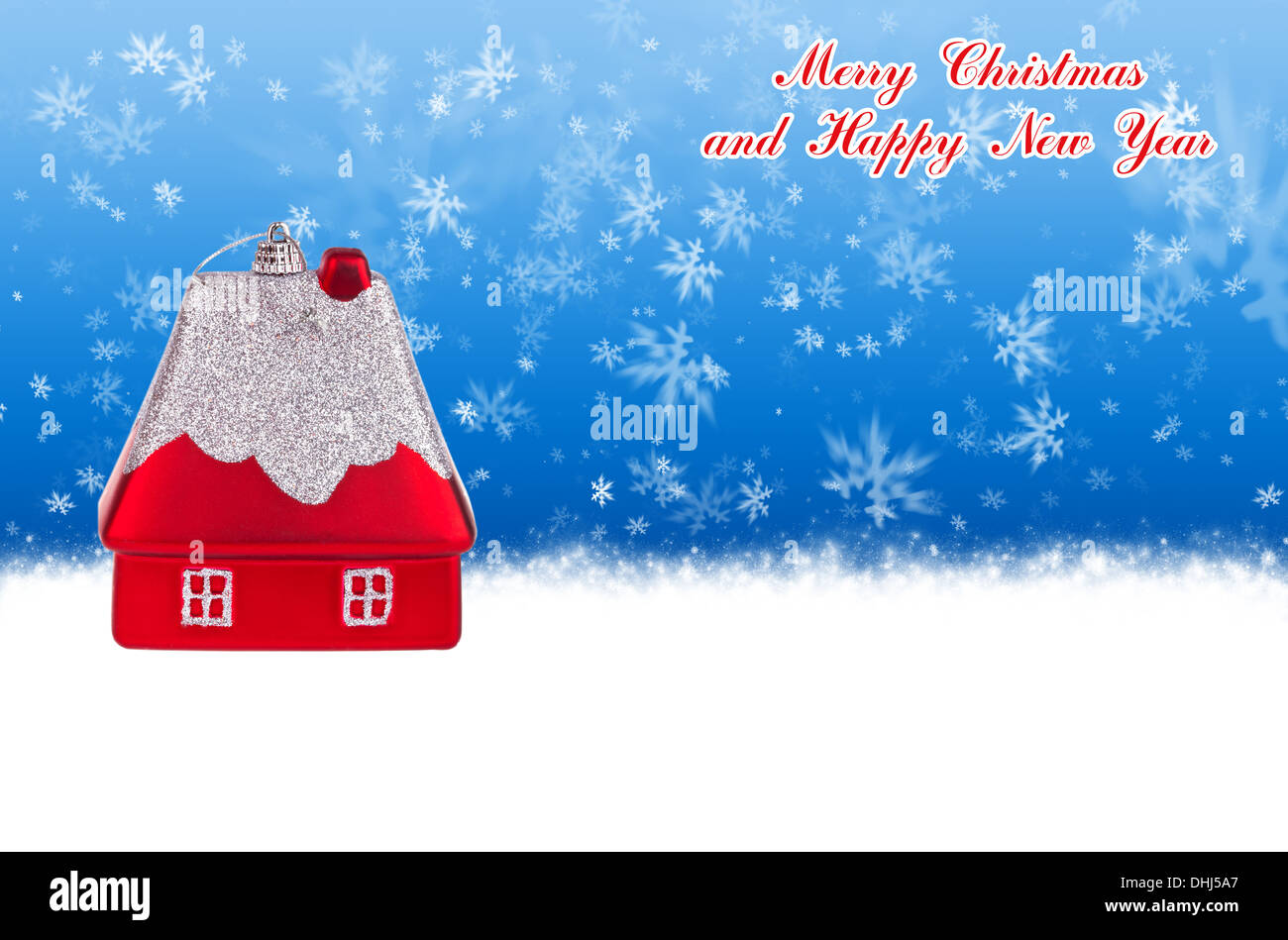 Small blue house santa claus hi-res stock photography and images - Alamy