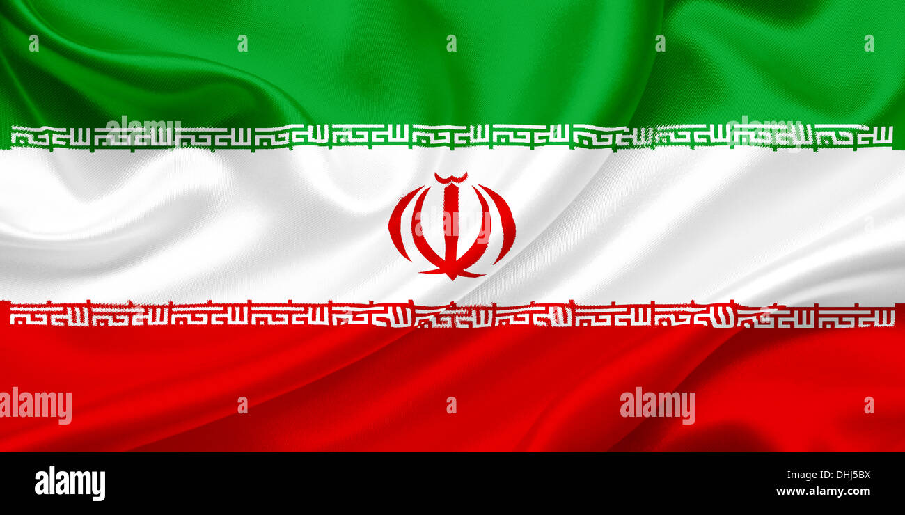 Iranian flag waving in middle hi-res stock photography and images - Alamy