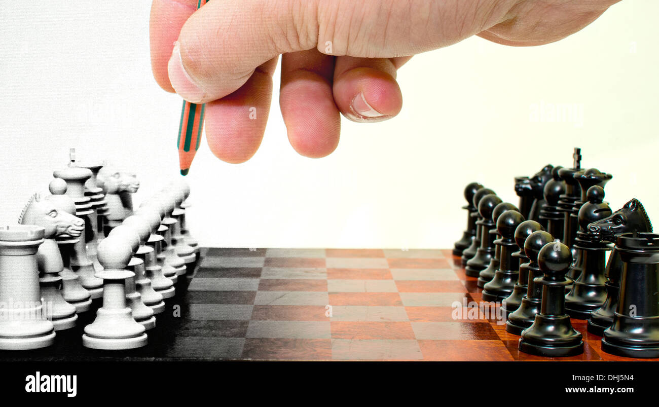 Chess drawing hi-res stock photography and images - Alamy