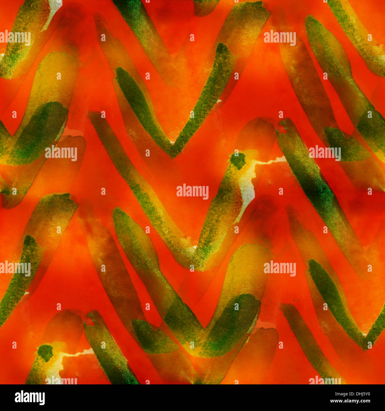 seamless texture orange, green watercolor background abstract paint ...