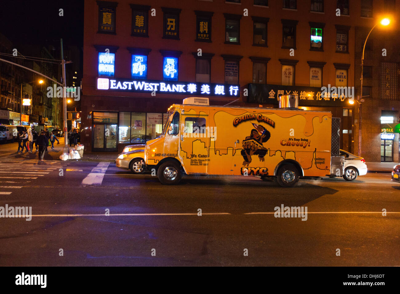 Delivery Van , Chinatown, New York City, United States of America Stock ...