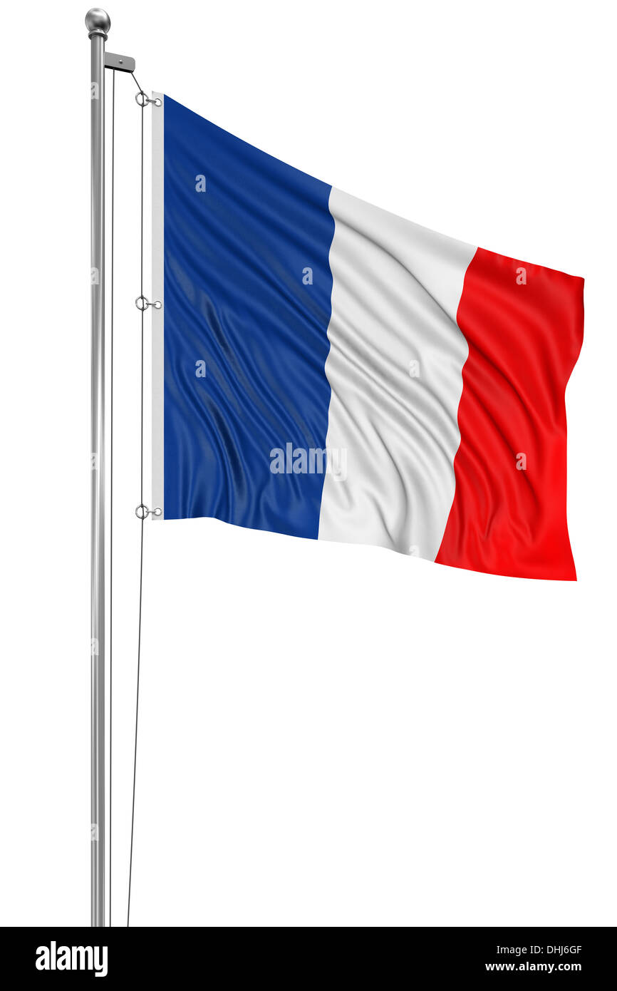 3D French flag Stock Photo - Alamy