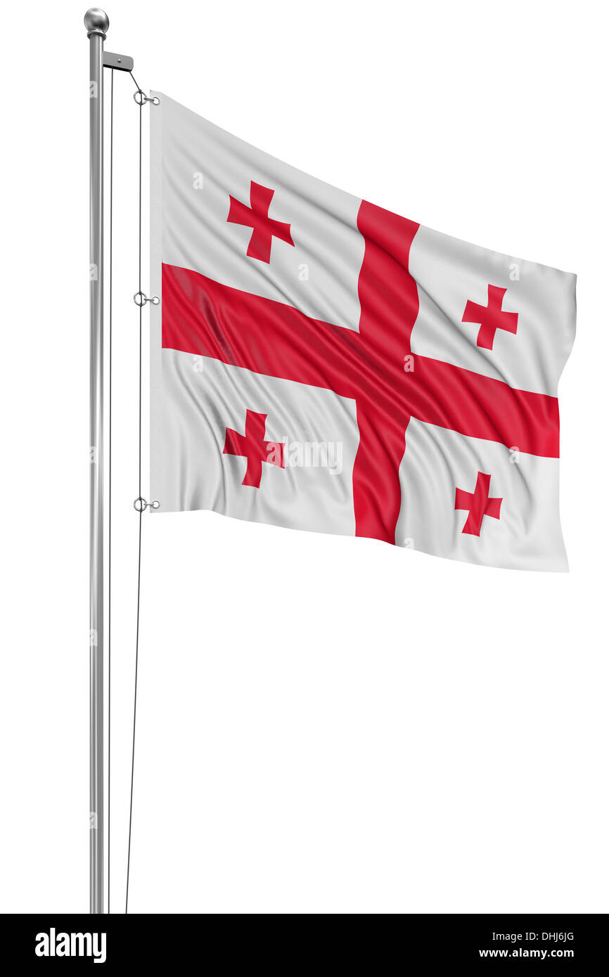 3D Georgian flag Stock Photo - Alamy