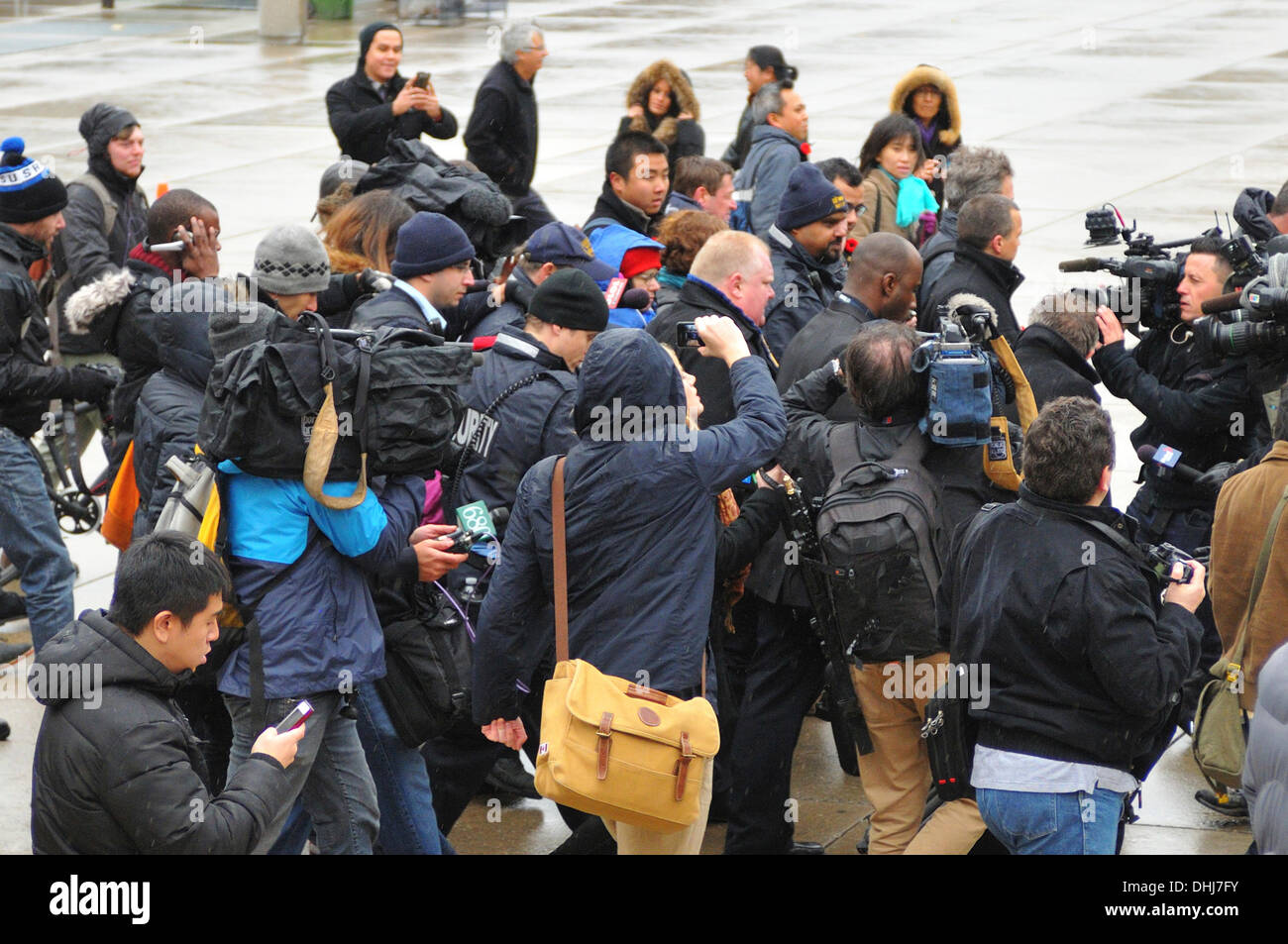 Toronto, Canada. 11th Nov, 2013. having just attended Remembrance Day ...