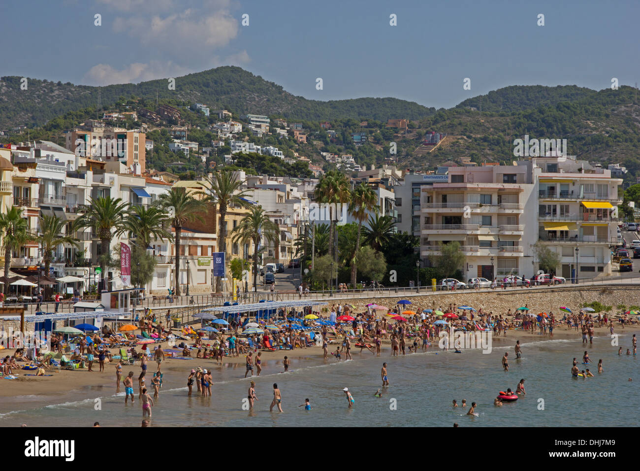 Beach at Sitges Stock Photo - Alamy