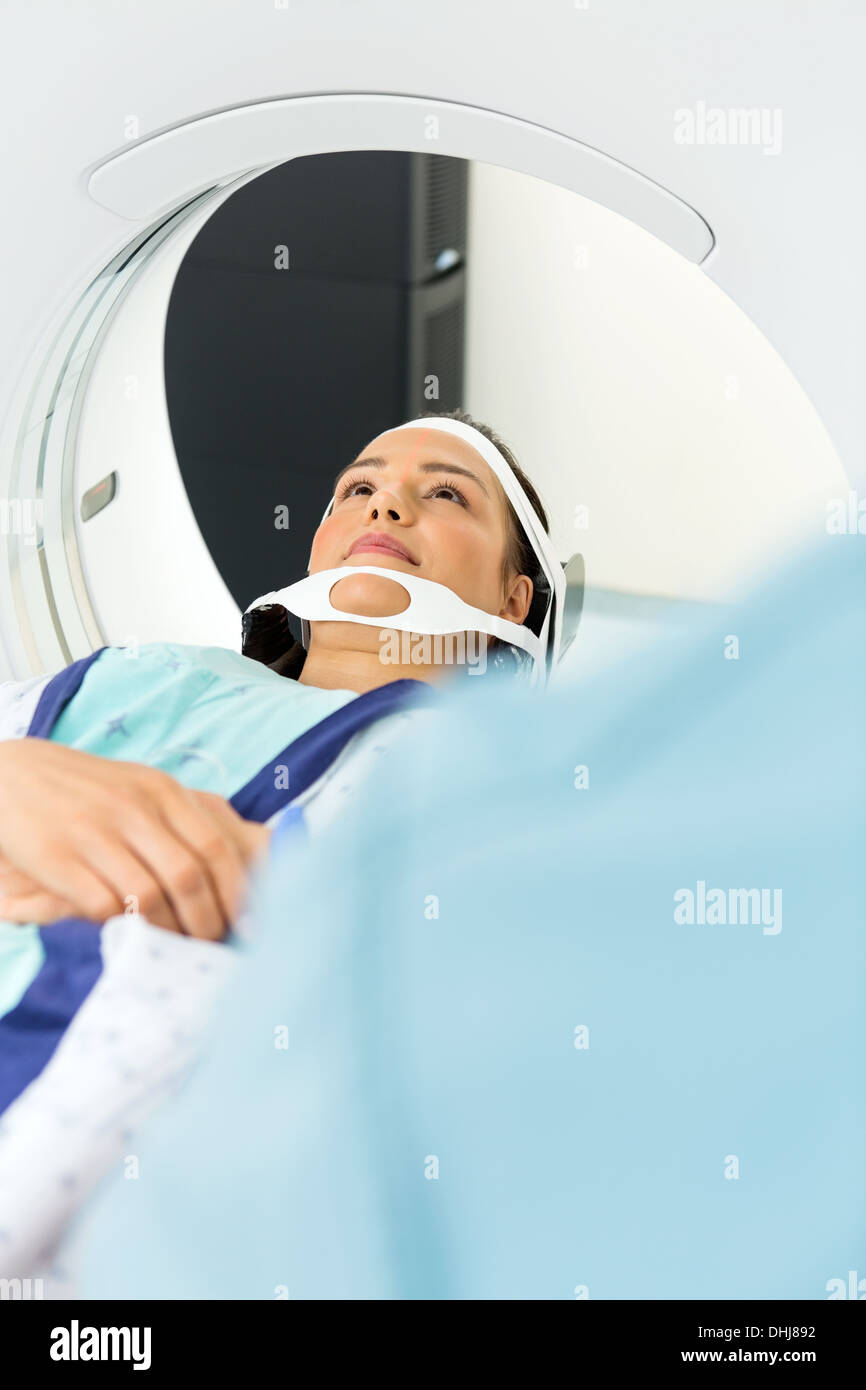 Patient Undergoing CT Scan In Examination Room Stock Photo - Alamy