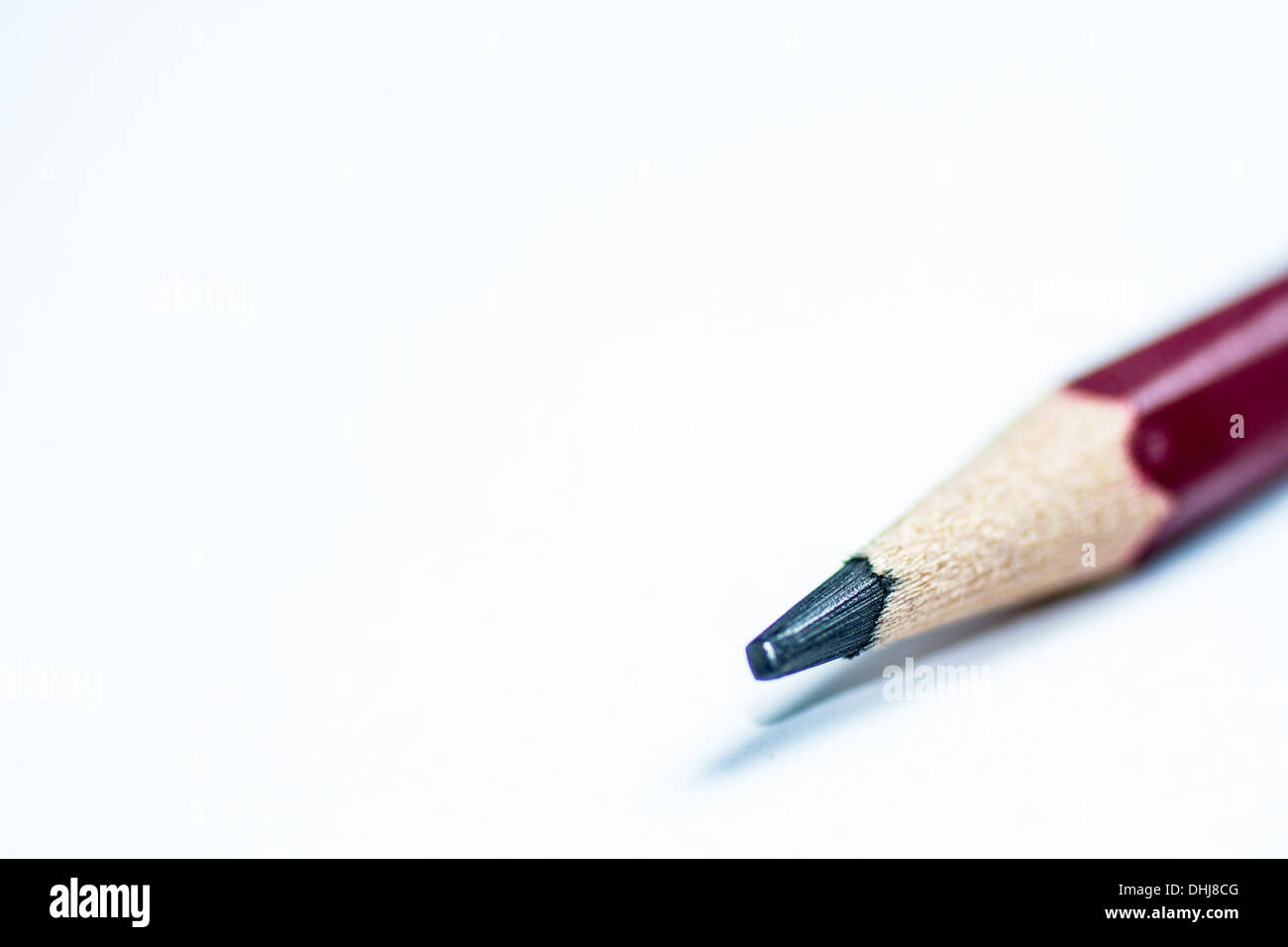 Pencil on white background Stock Photo - Alamy