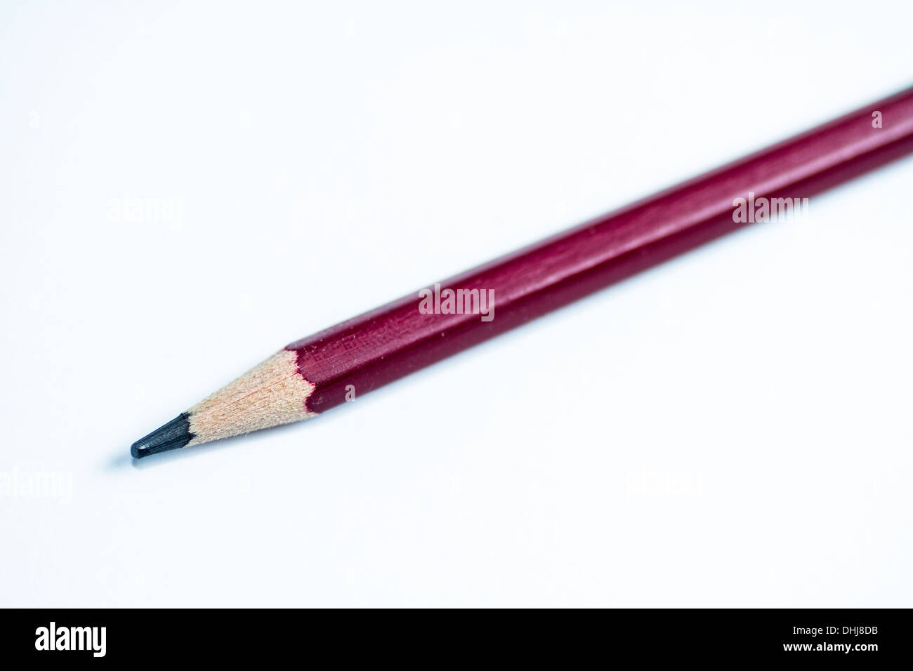 Pencil on white background Stock Photo - Alamy
