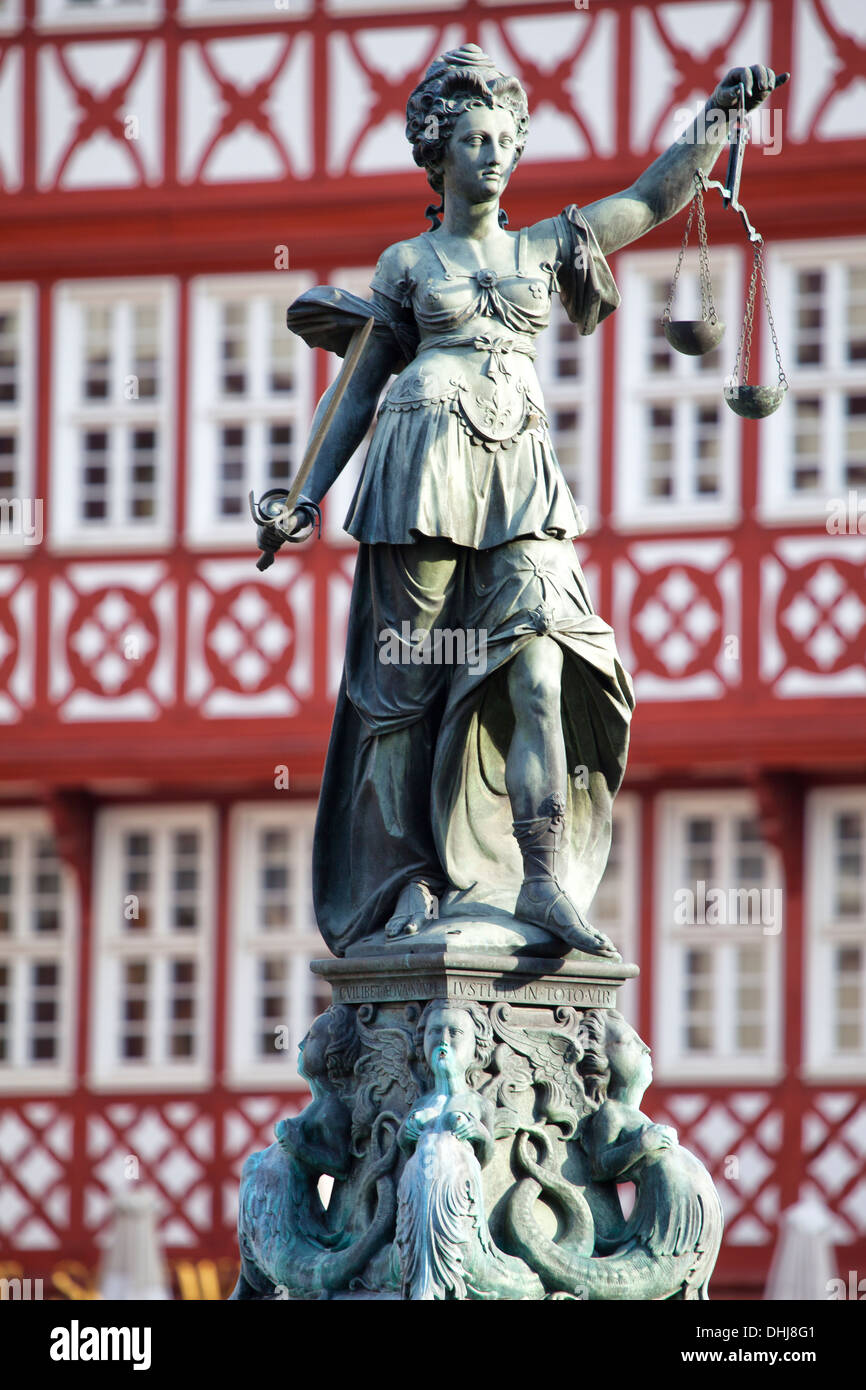 Statue Of Lady Justice In Frankfurt Germany at James Mansell blog