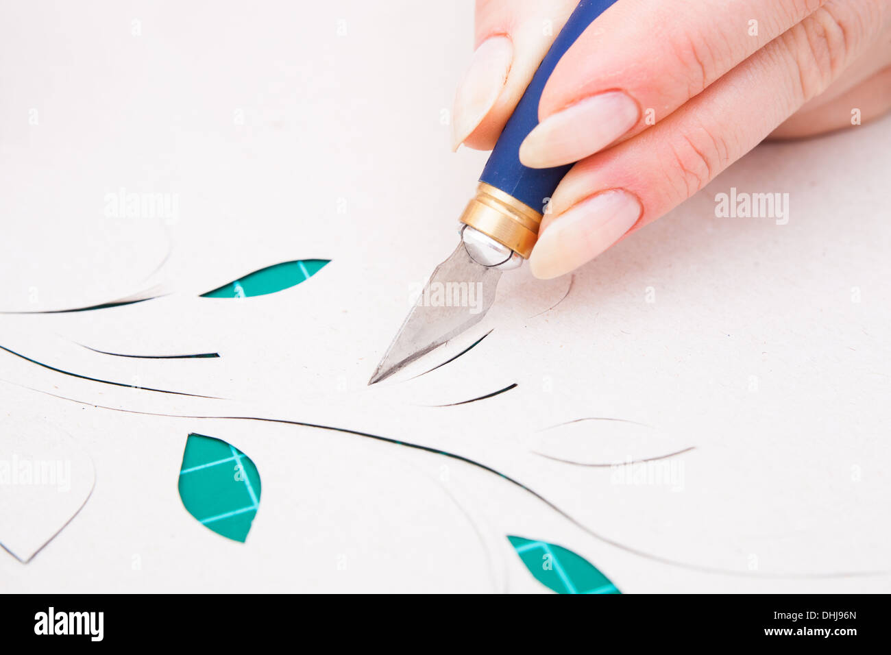 Fingers paper clip paper hi-res stock photography and images - Alamy