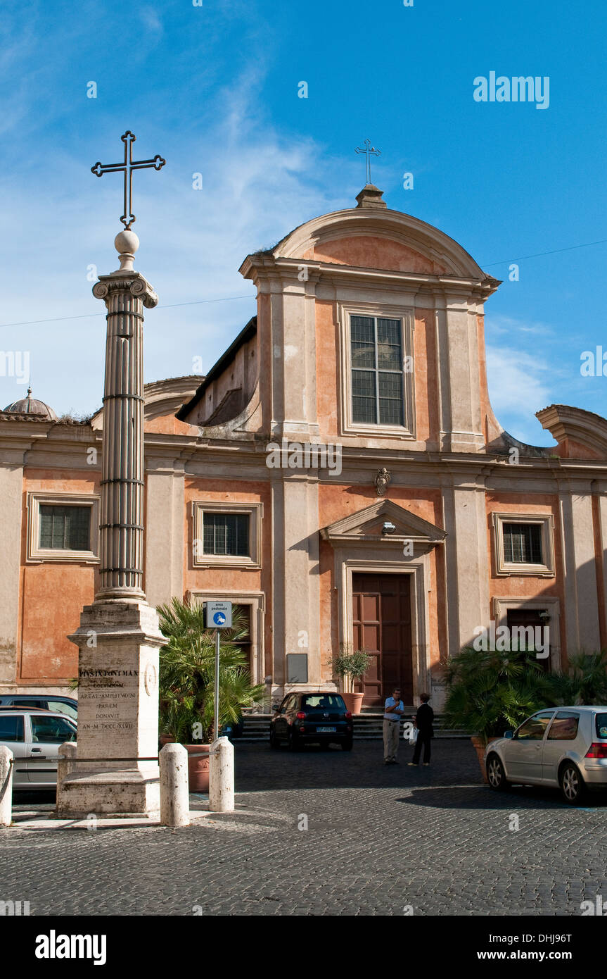 San Francesco a Ripa church and Ionian column, taken from the ruins of ...