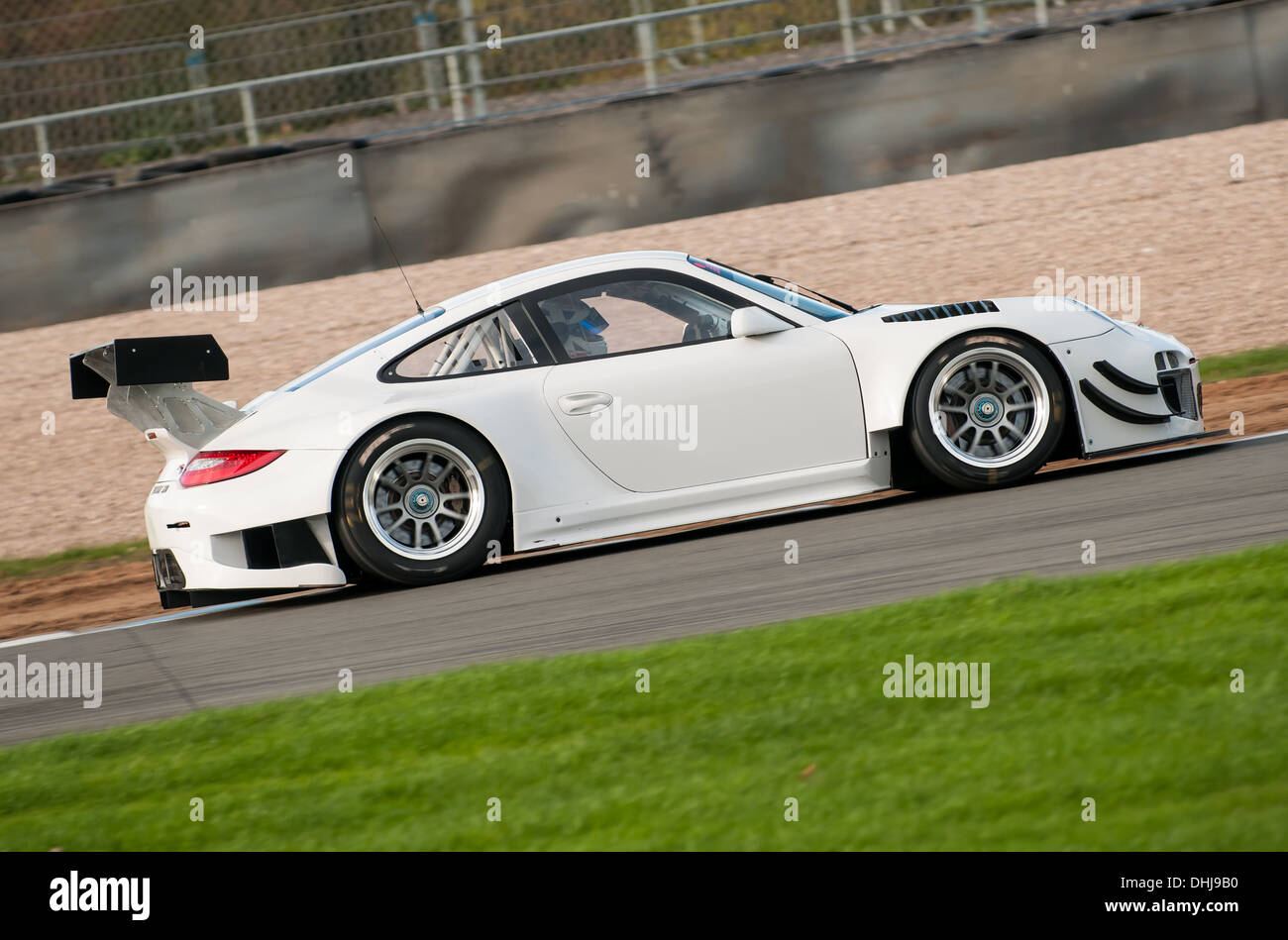 porsche GT car race at donington park circuit Stock Photo - Alamy