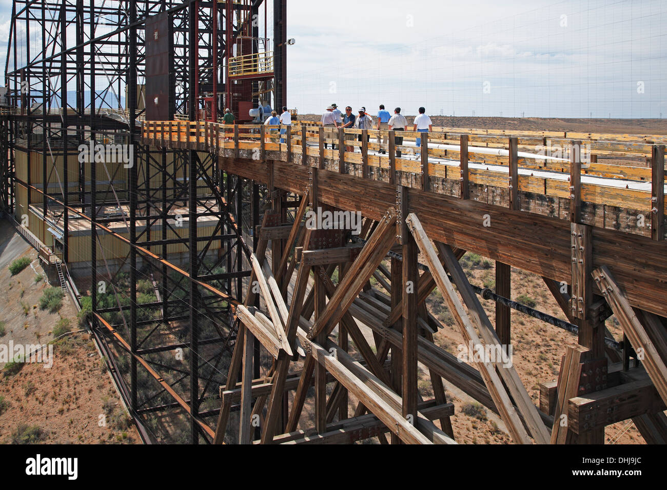 Scientists on ATLAS-1 electromagnetic pulse (EMP) simulator, Kirtland ...