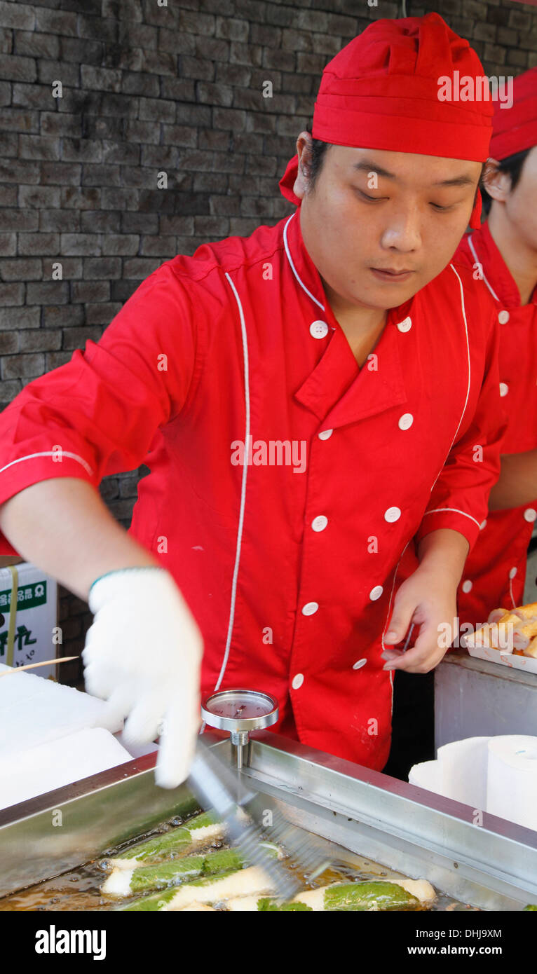South Korea, Seoul, Insa-dong, street food stall Stock Photo - Alamy