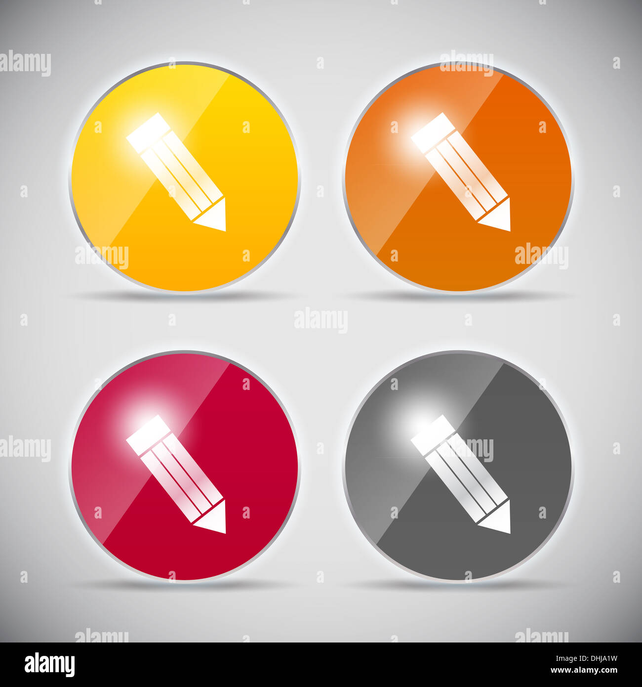 Shine glossy computer icon vector illustration Stock Photo - Alamy