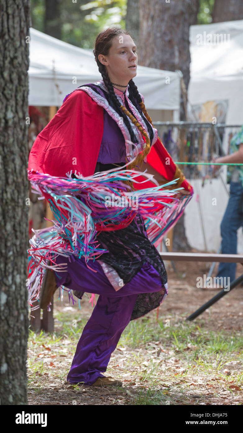 Native American Festival at Oleno State Park in North Florida Stock ...