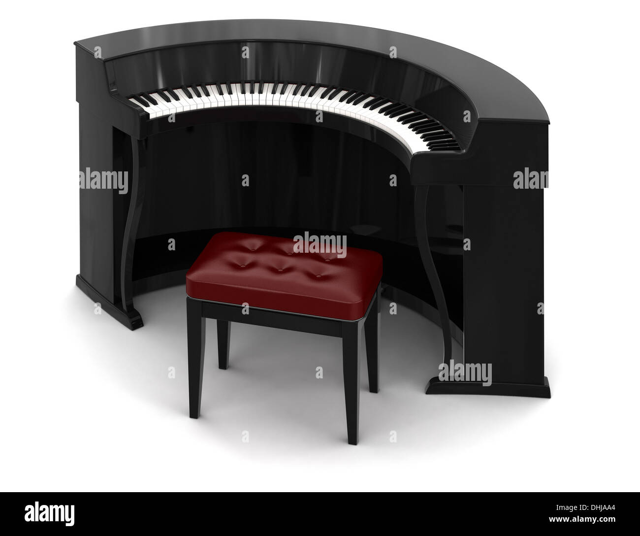 Piano keys (clipping path included Stock Photo - Alamy
