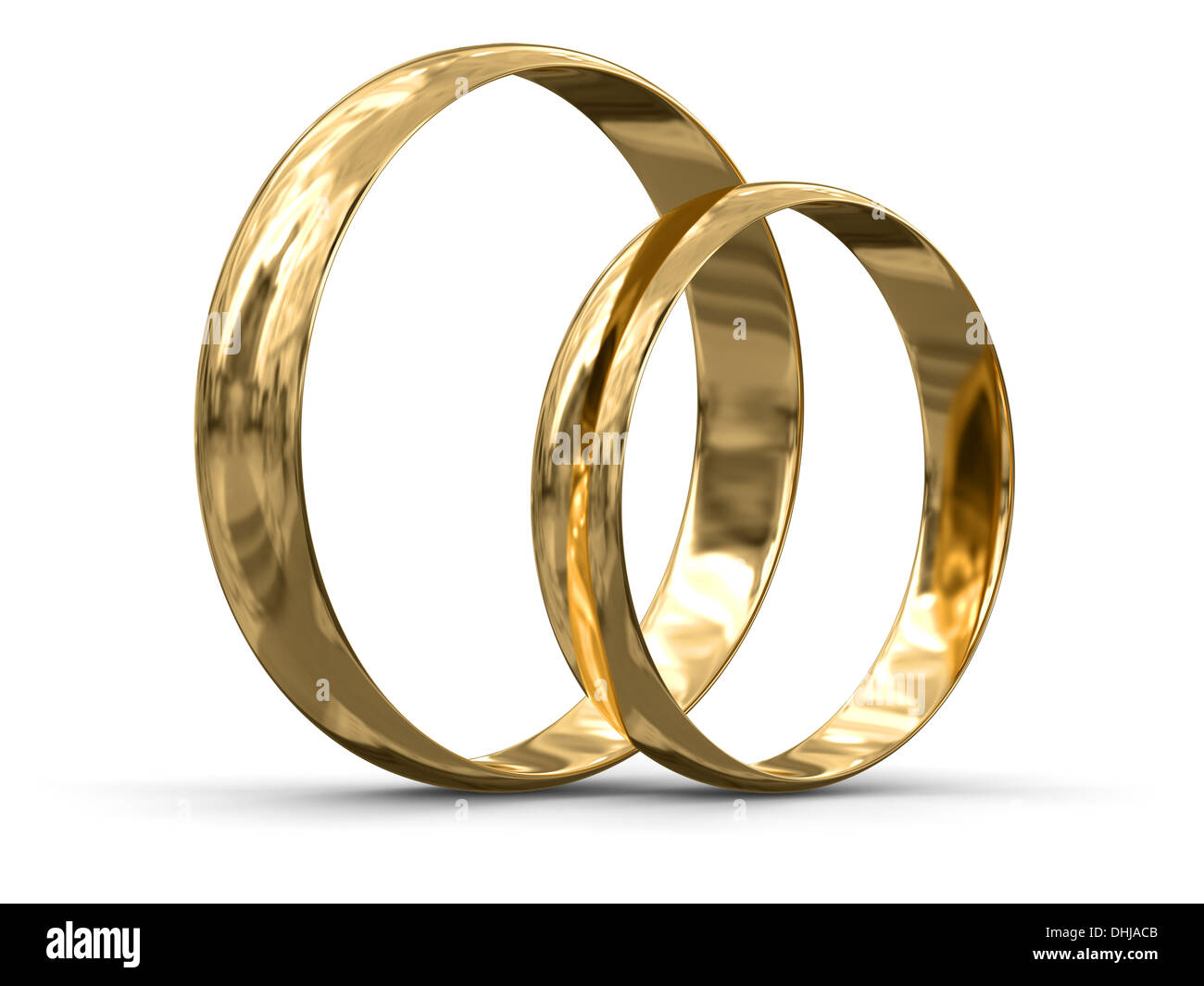 Gold rings (clipping path included Stock Photo - Alamy