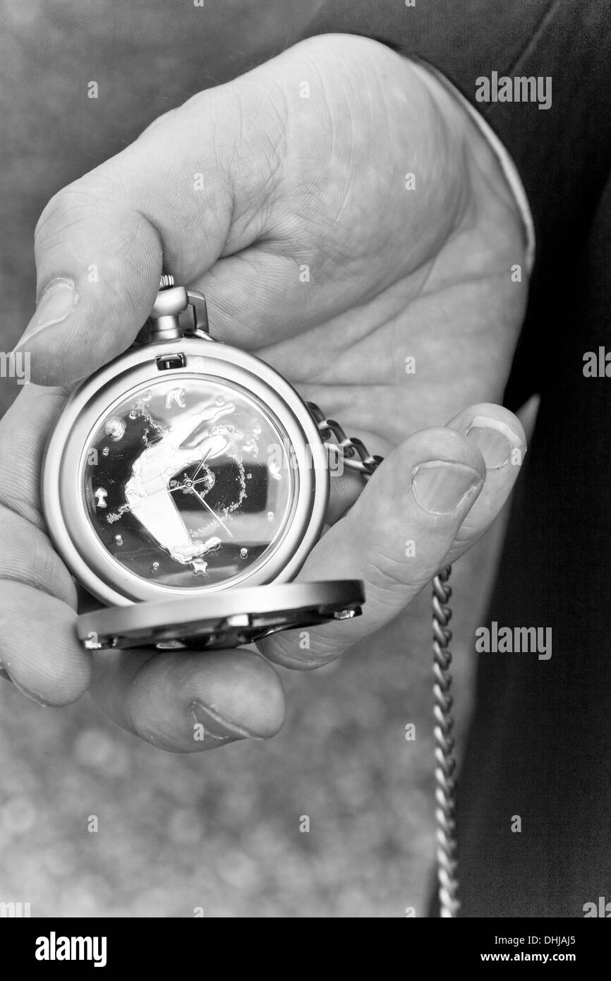 Watch holding Black and White Stock Photos & Images - Alamy