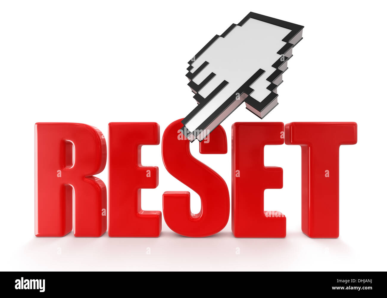 Reset and cursor (clipping path included Stock Photo - Alamy