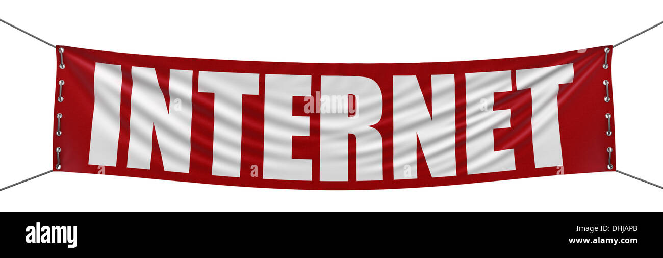 internet Banner (clipping path included Stock Photo - Alamy