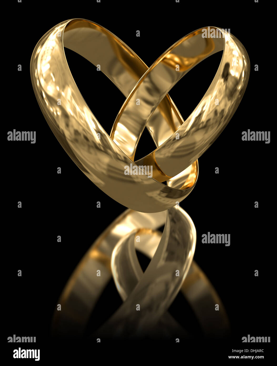 Gold rings (clipping path included Stock Photo - Alamy