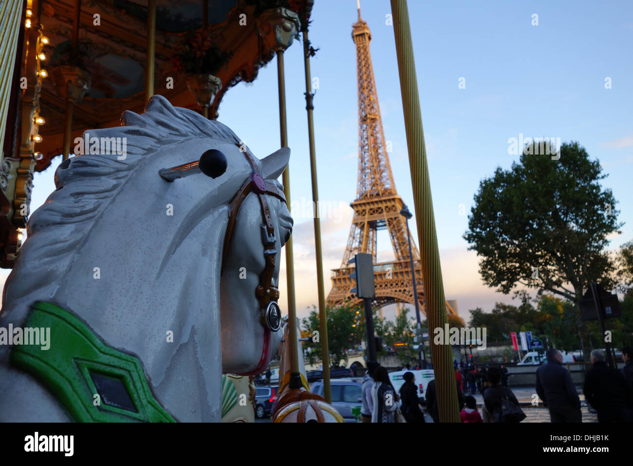 Paris by nightfall Stock Photo - Alamy