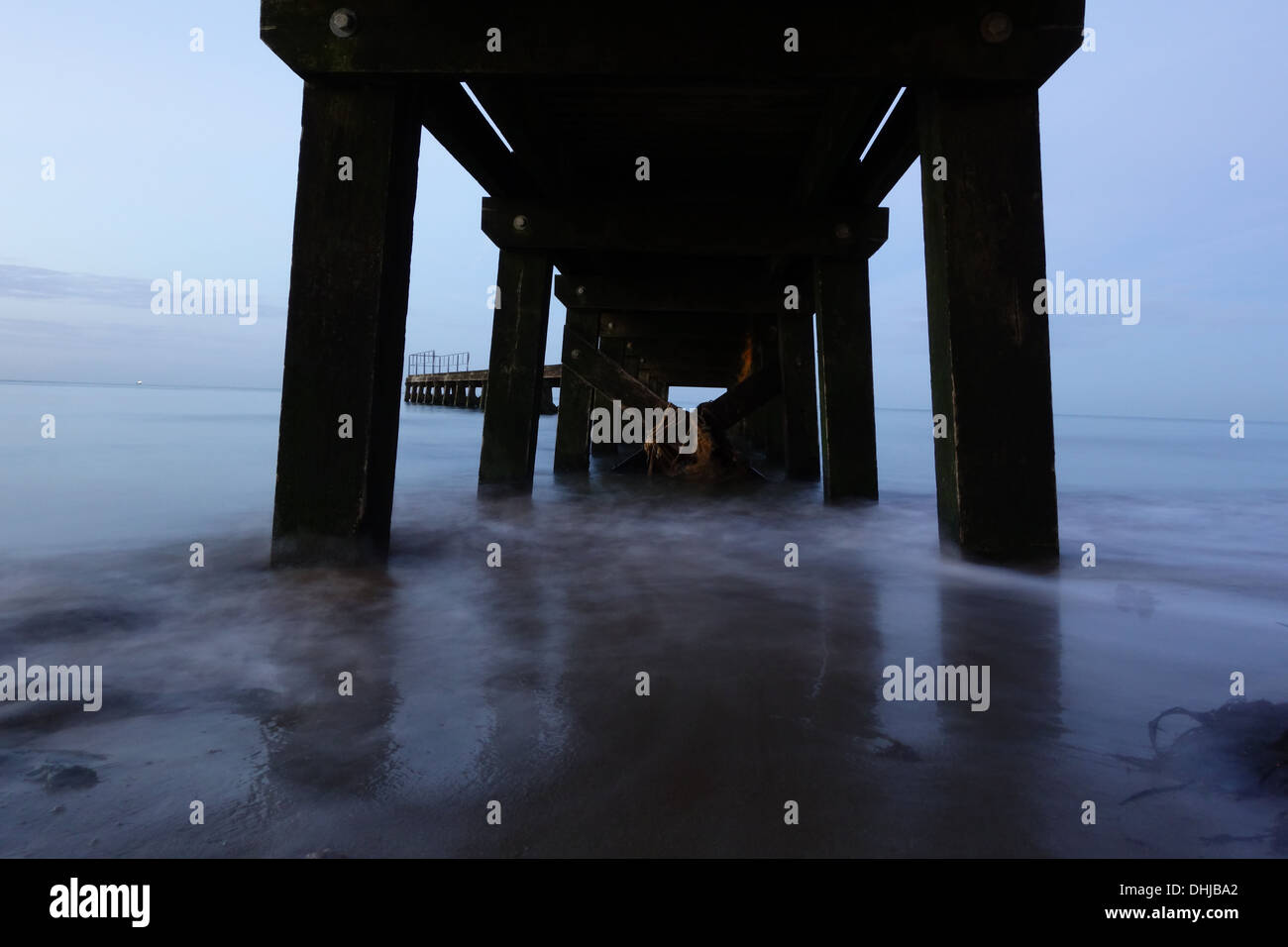Under a Pier Stock Photo - Alamy